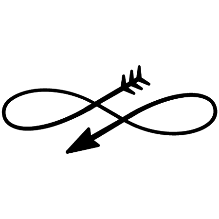Infinite Arrow Semi-Permanent Tattoo. Lasts 1-2 weeks. Painless and ...