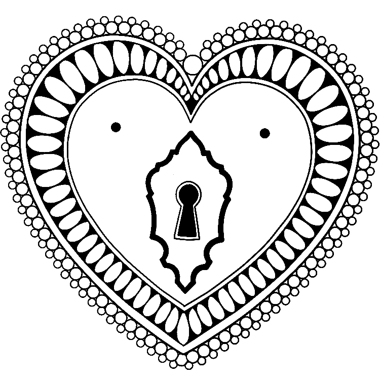 Keyhole Coloring Page