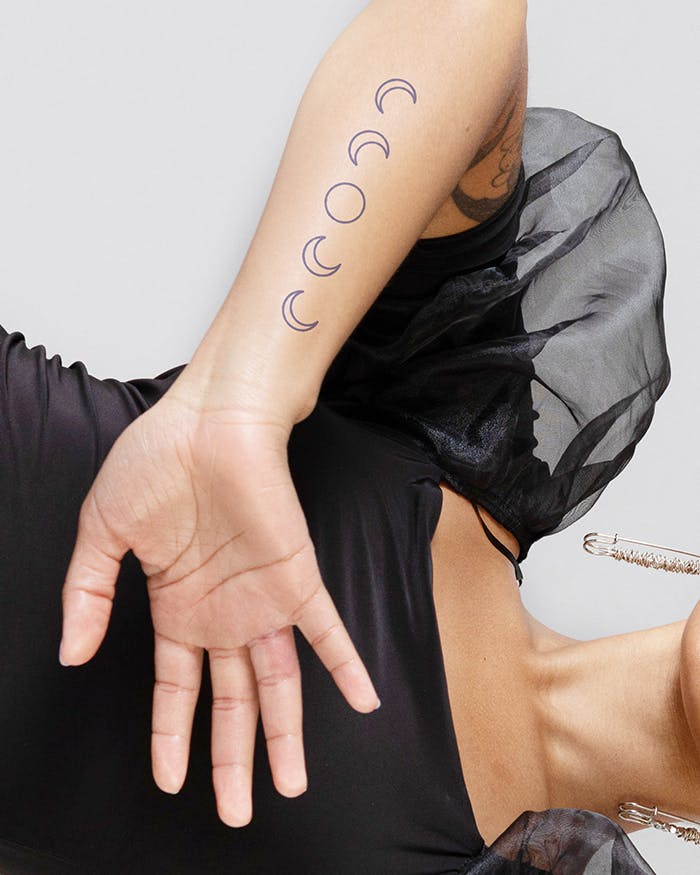 Moon Phases Tattoos: Celestial Ink Inspiration | Inkbox™ | Semi ...