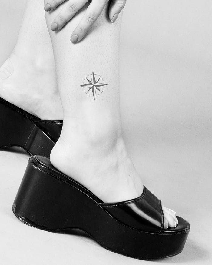 Compass Tattoo Designs: Find Your Direction | Inkbox™ | Semi-Permanent ...