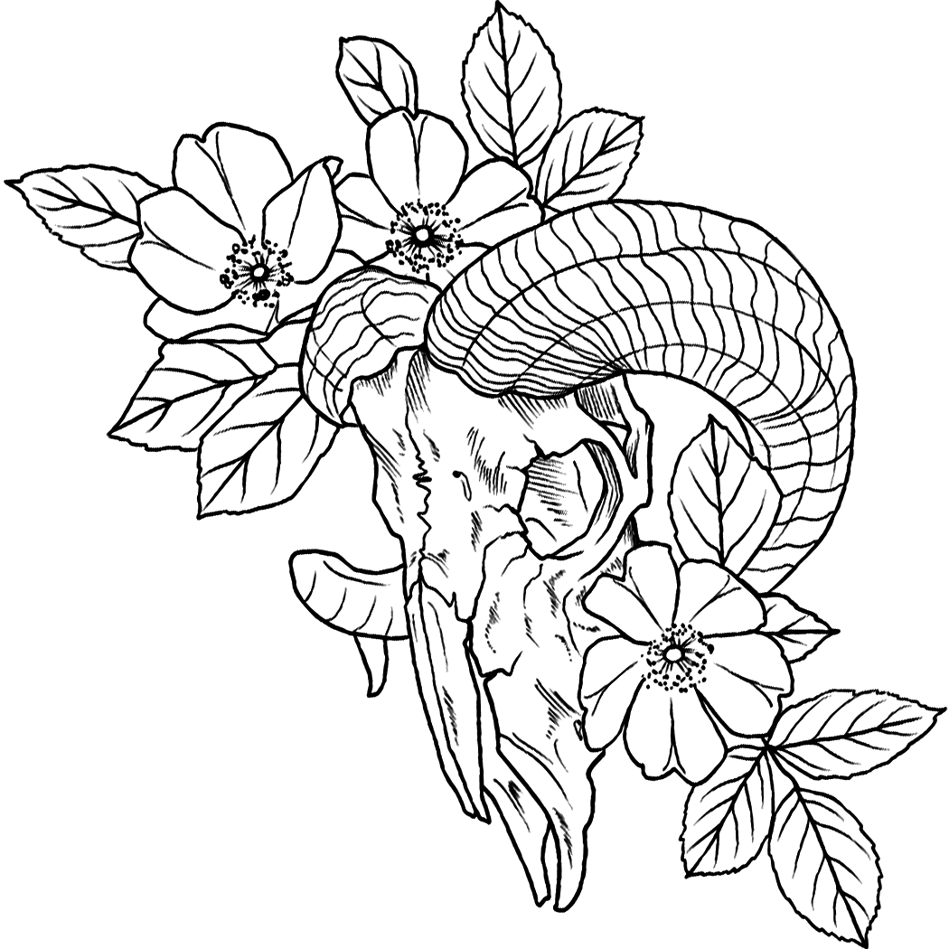 Ram Skull Tattoos: Bold Symbolism | Inkbox™ | Semi-Permanent Tattoos