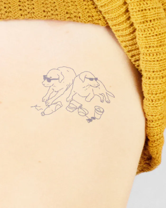 Sunny Daze Tattoo - Semi-Permanent Tattoos by inkbox™ - Inkbox™
