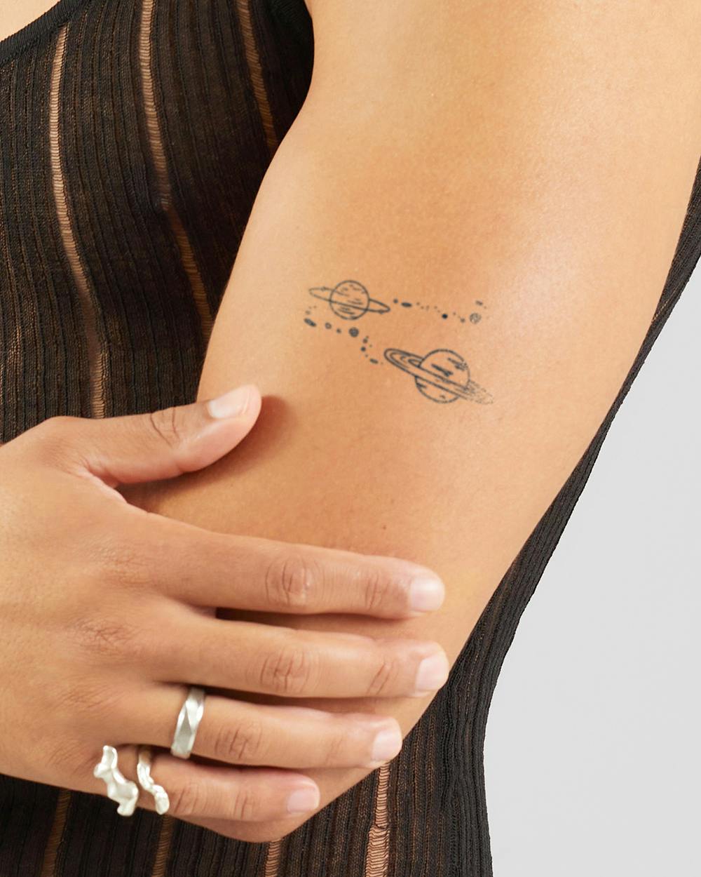 Galactic Ink: Planet Tattoos for Every Space-lover | Inkbox™ | Semi ...