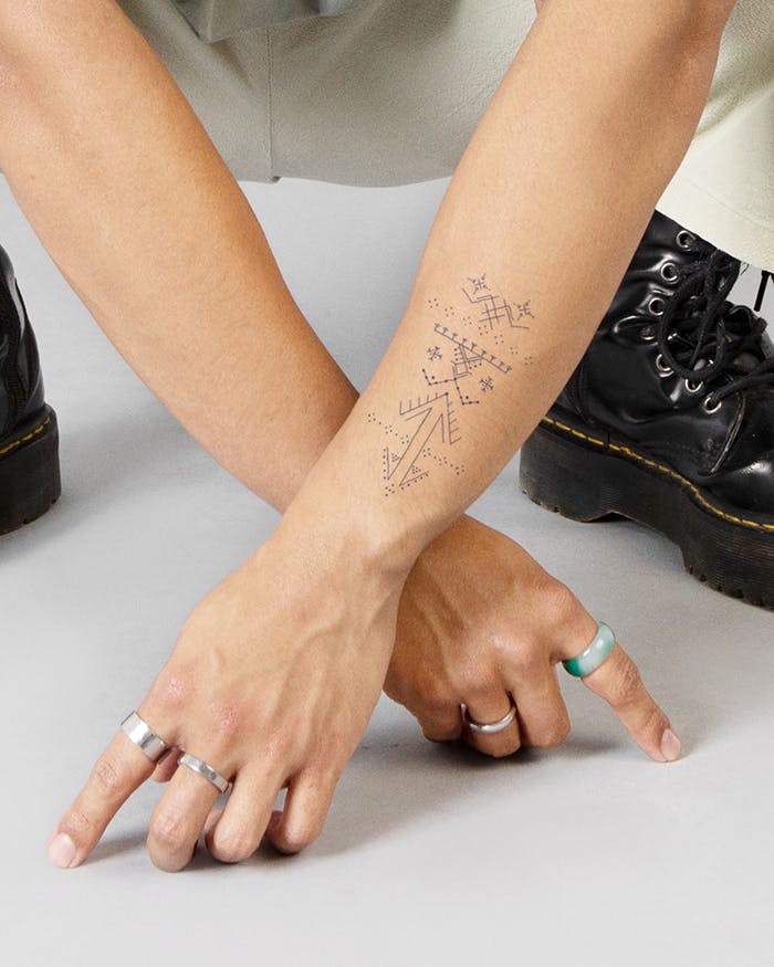 Berber Composition Tattoo - Semi-Permanent Tattoos by inkbox™ - Inkbox™