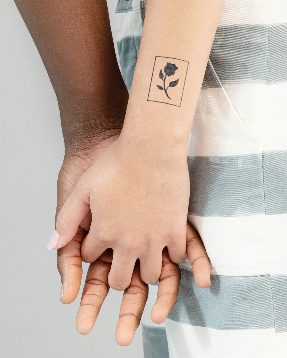 Rose Wrist Tattoos: Delicate & Elegant | Inkbox™ | Semi-Permanent Tattoos