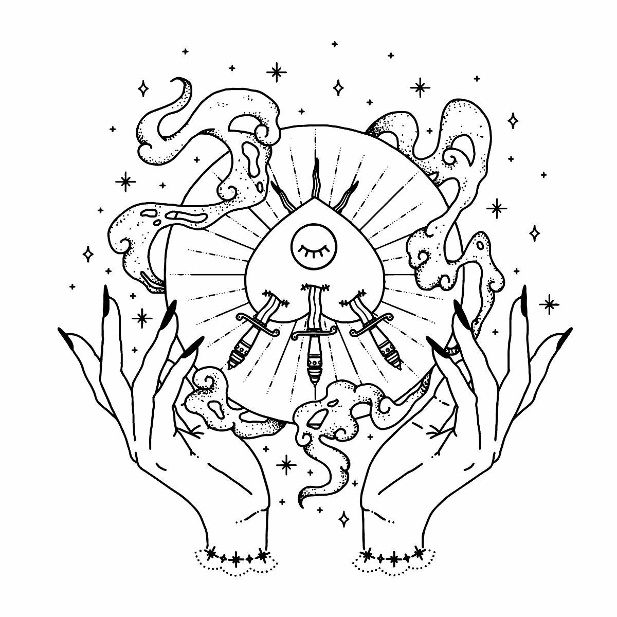 The High Priestess Tattoo - Semi-Permanent Tattoos by inkbox™ - Inkbox™