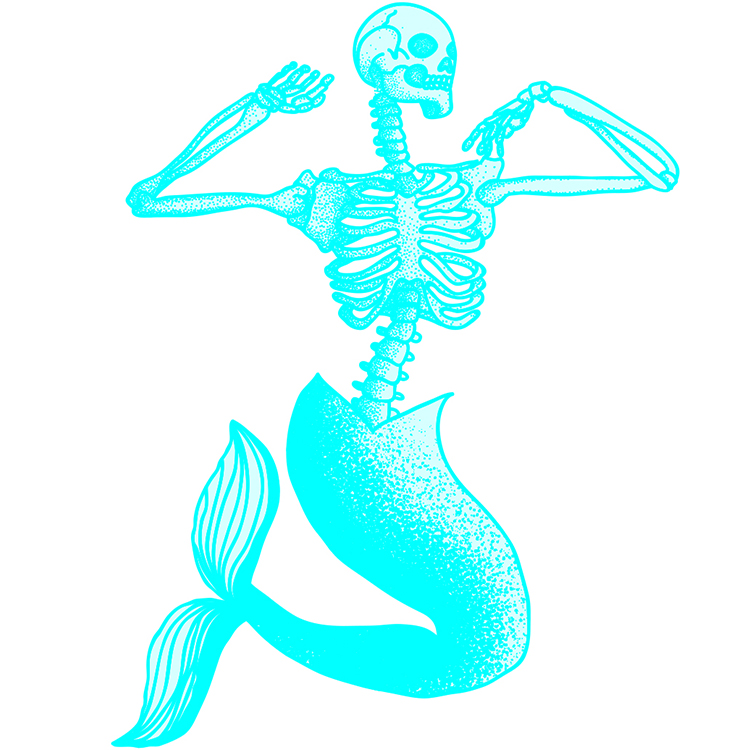 Merperson Semi-Permanent Tattoo. Lasts 1-2 weeks. Painless and easy to ...