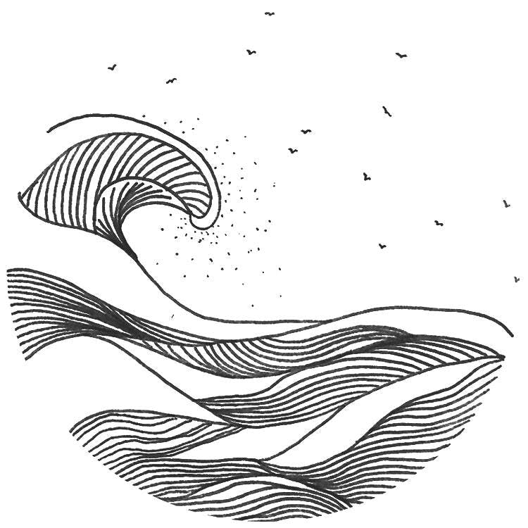 Wavy Ink: Best Wave Tattoo Designs | Inkbox™ | Semi-Permanent Tattoos