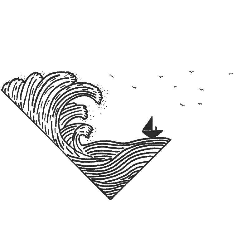 Wavy Ink: Best Wave Tattoo Designs | Inkbox™ | Semi-Permanent Tattoos