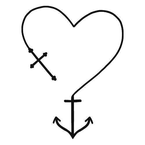 Fine Line Heart Tattoos: Pure Love | Inkbox™ | Semi-Permanent Tattoos