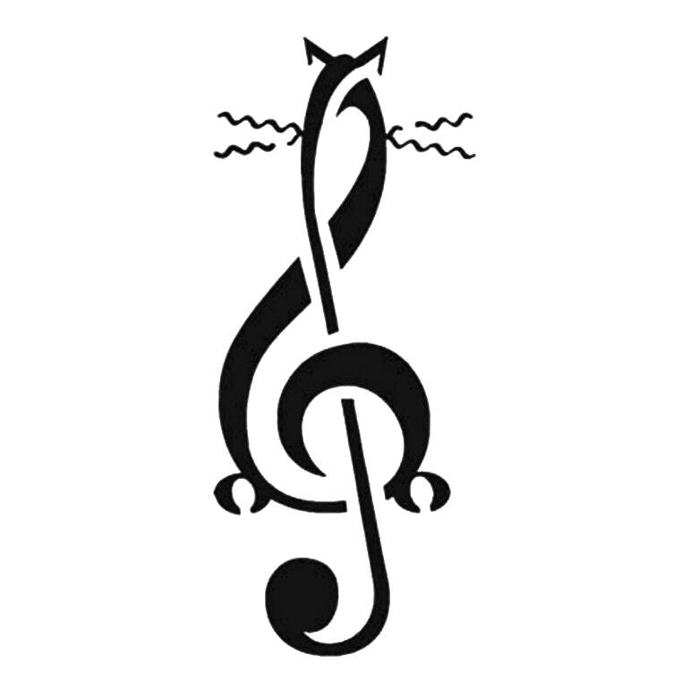 Meowsical Semi-Permanent Tattoo. Lasts 1-2 weeks. Painless and easy to ...