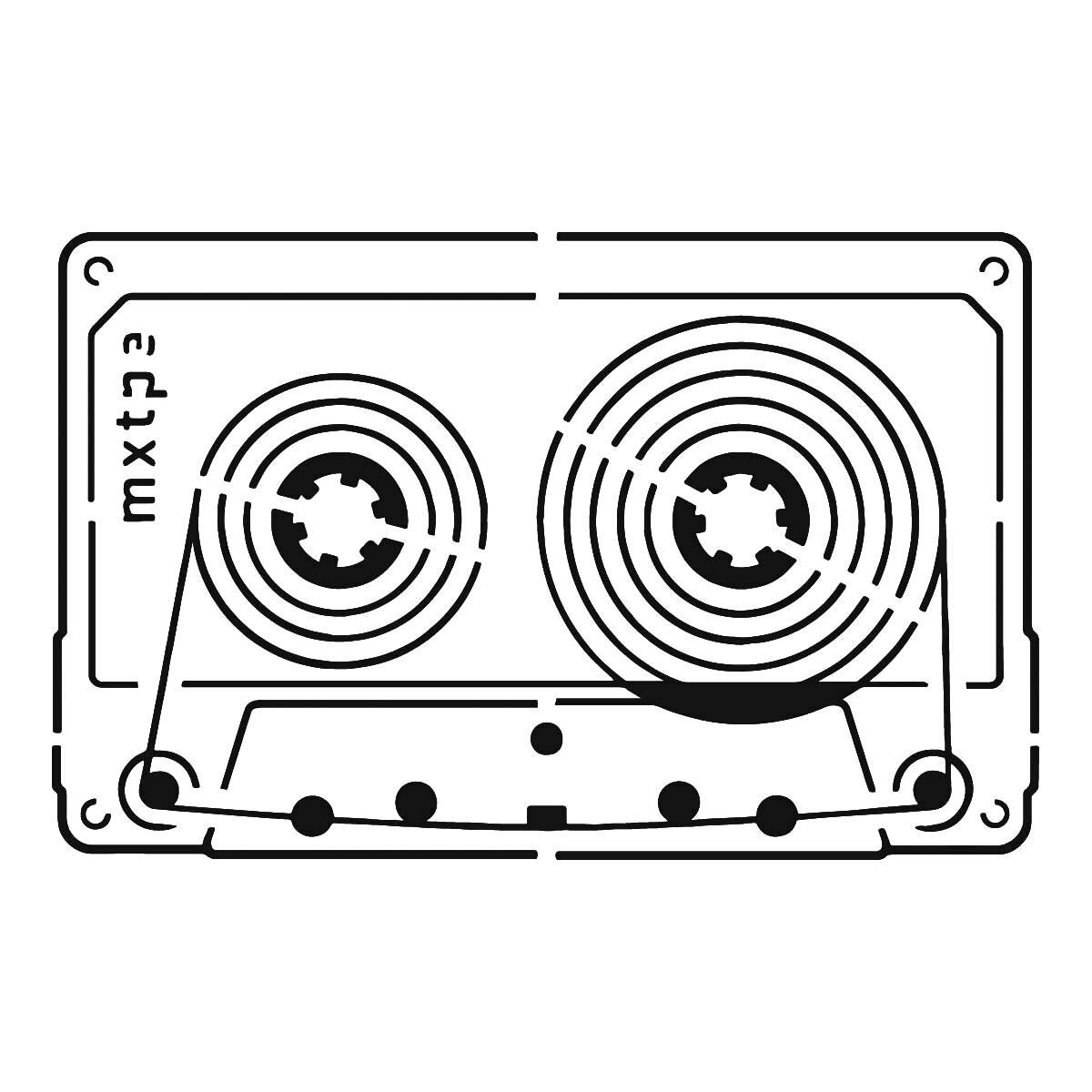Mixtape Tattoo - Semi-Permanent Tattoos by inkbox™ | Inkbox™ | Semi ...