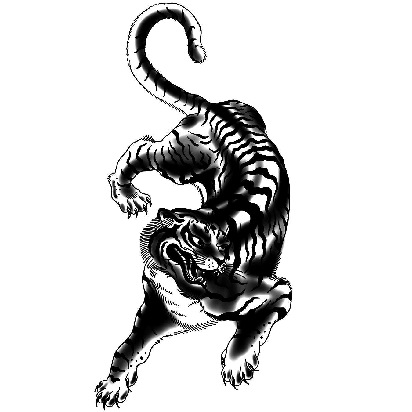 Classic Tiger Tats: Traditional Designs & Meanings | Inkbox™ | Semi ...