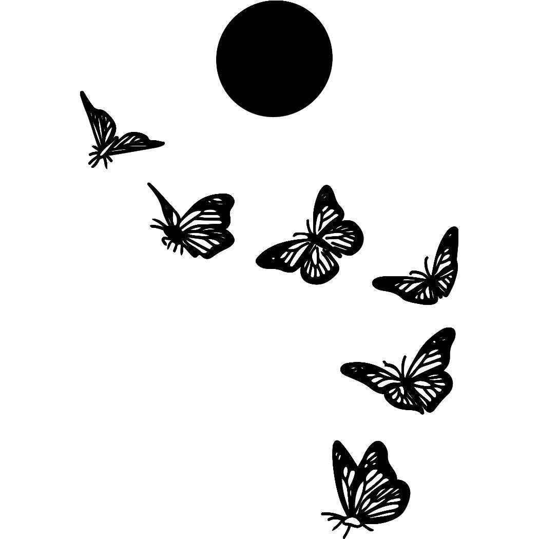 Butterfly Sun Tattoo - Semi-Permanent Tattoos by inkbox™ | Inkbox ...