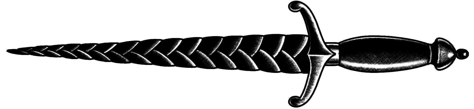 Braided Dagger Tattoo - Semi-Permanent Tattoos by inkbox™ | Inkbox ...