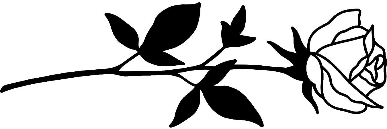 Rebel Rose Semi-Permanent Tattoo. Lasts 1-2 weeks. Painless and easy to ...