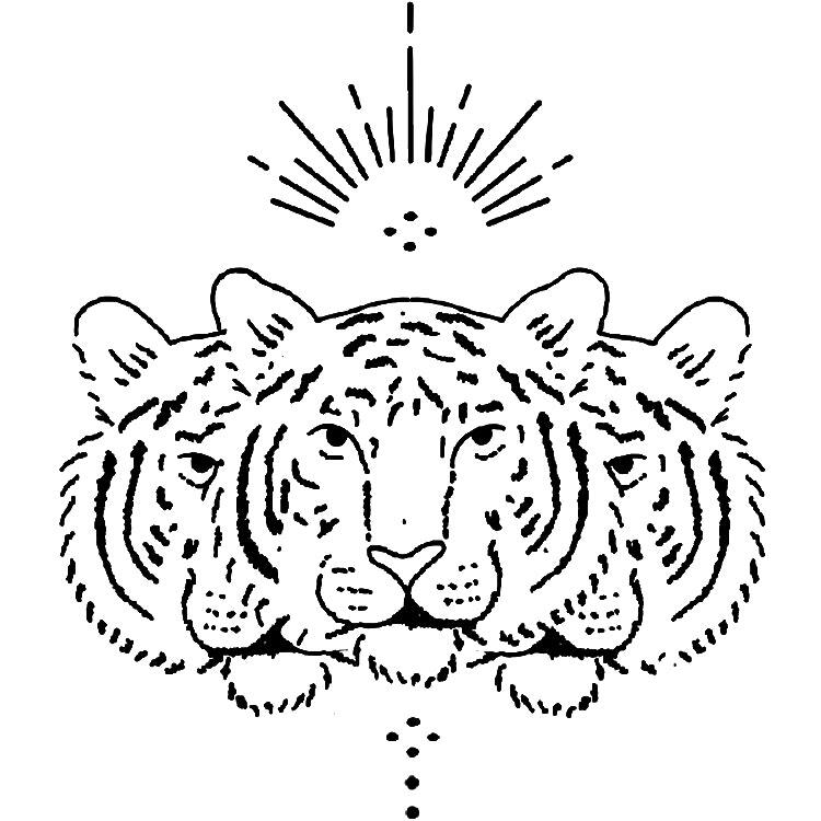 Triple Trouble Semi-Permanent Tattoo. Lasts 1-2 weeks. Painless and ...