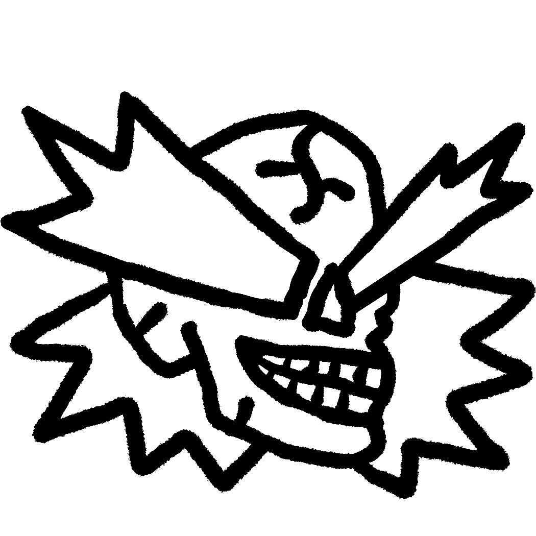 Skull Blaster Semi-Permanent Tattoo. Lasts 1-2 weeks. Painless and easy ...