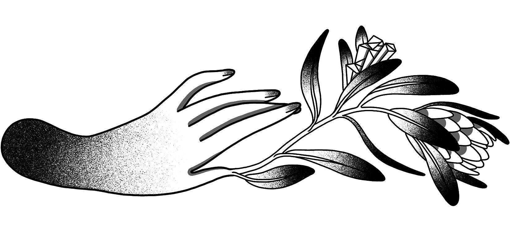 Crystal Bloom Semi-Permanent Tattoo. Lasts 1-2 weeks. Painless and easy ...