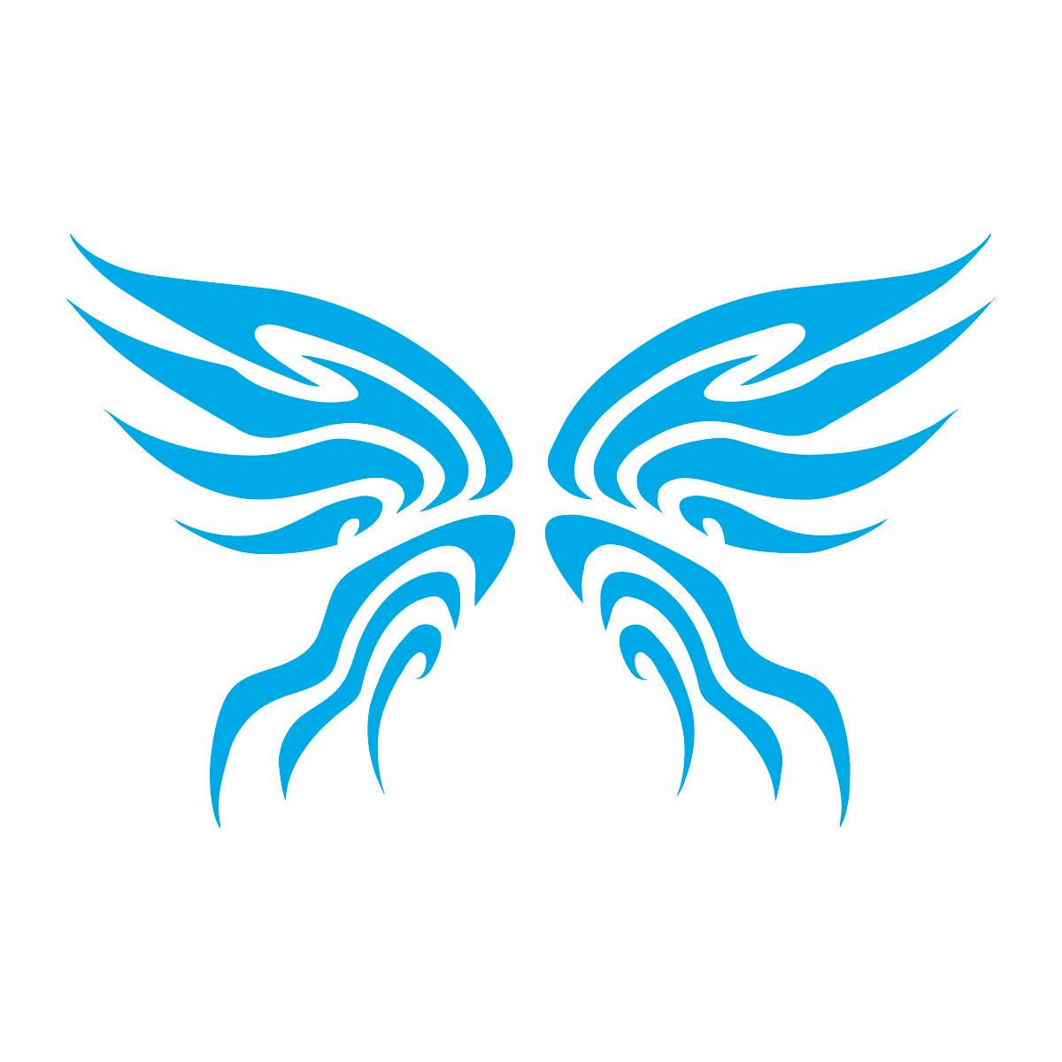 Simple Tribal Wings Tattoo Designs