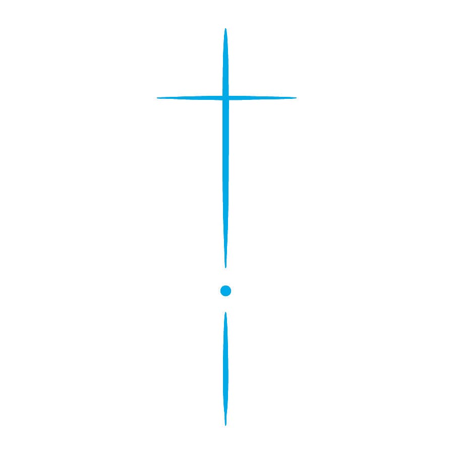 Transparent Upside Down Cross